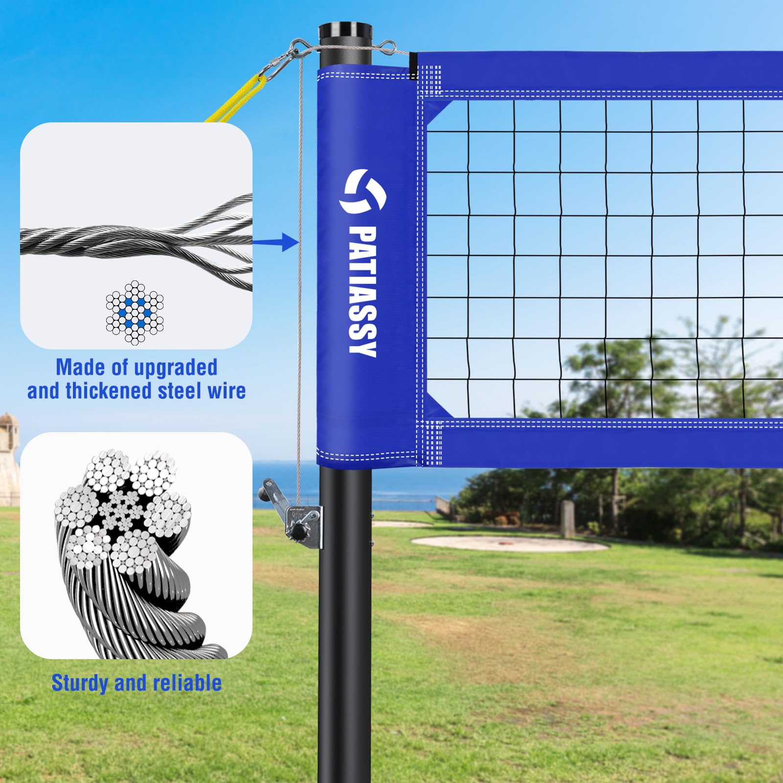 Mua Patiassy Professional Volleyball Net for Backyard with Adjustable ...