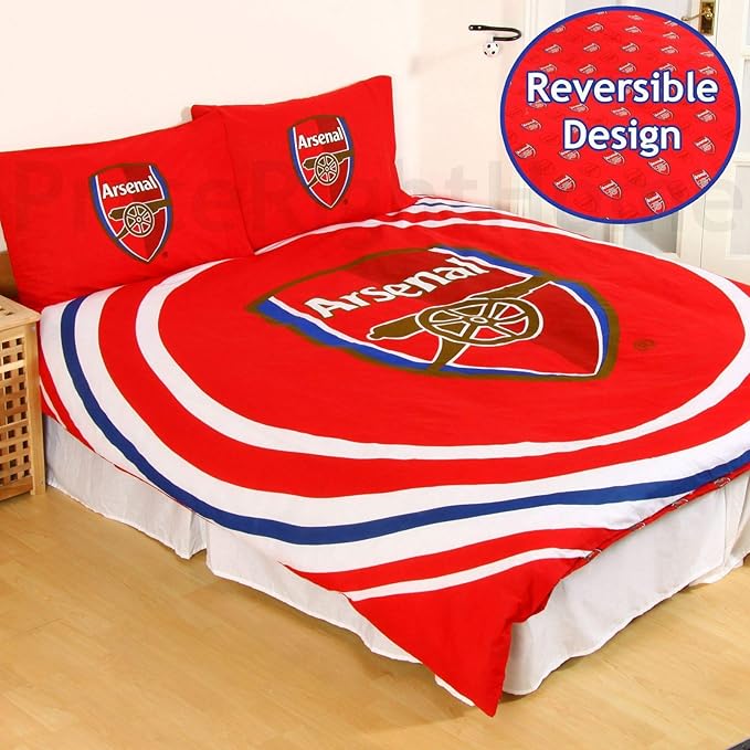 OFFICIAL Arsenal FC FOOTBALL Duvet Cover Bedding Quilt SET Single ...