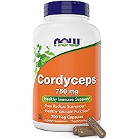 Amazon.com: NOW Foods Cordyceps 750mg 200 Veg Caps - Organic Cordycep ...