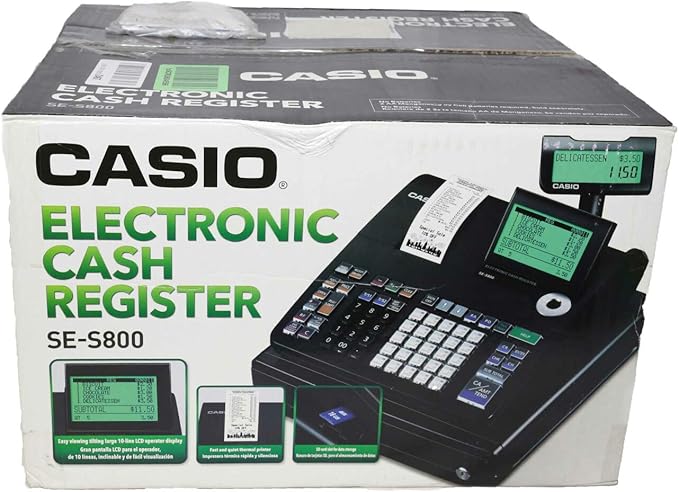 Amazon.com : Casio SE-S800 Electronic Cash Registers, Single Tape ...