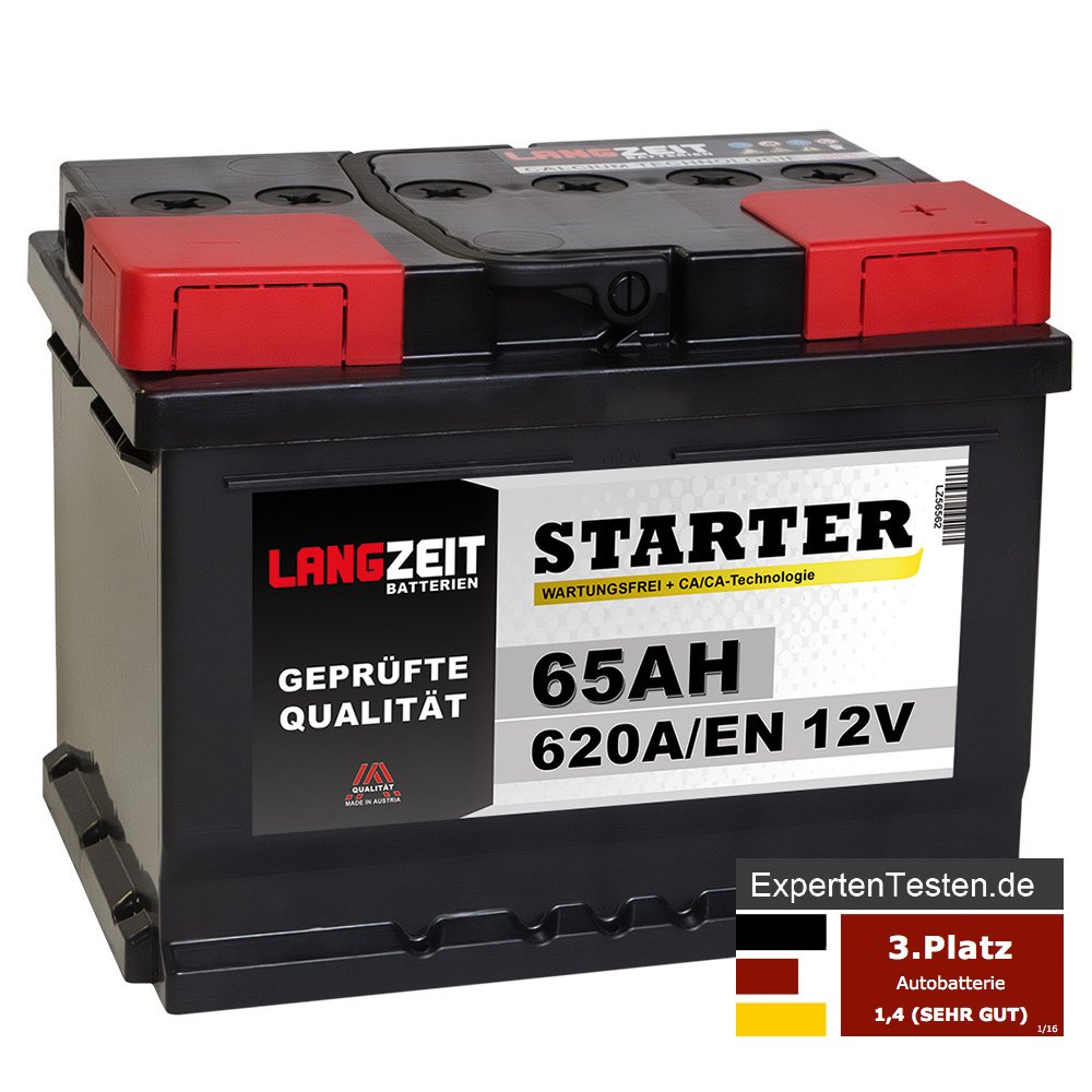 LANGZEIT Starter Serie 12V 44Ah - 105Ah Autobatterie: Amazon.de: Elektronik