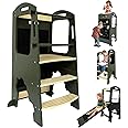 Amazon.com: Toddler Kitchen Step Stool,Kids Standing Tower, Removable ...