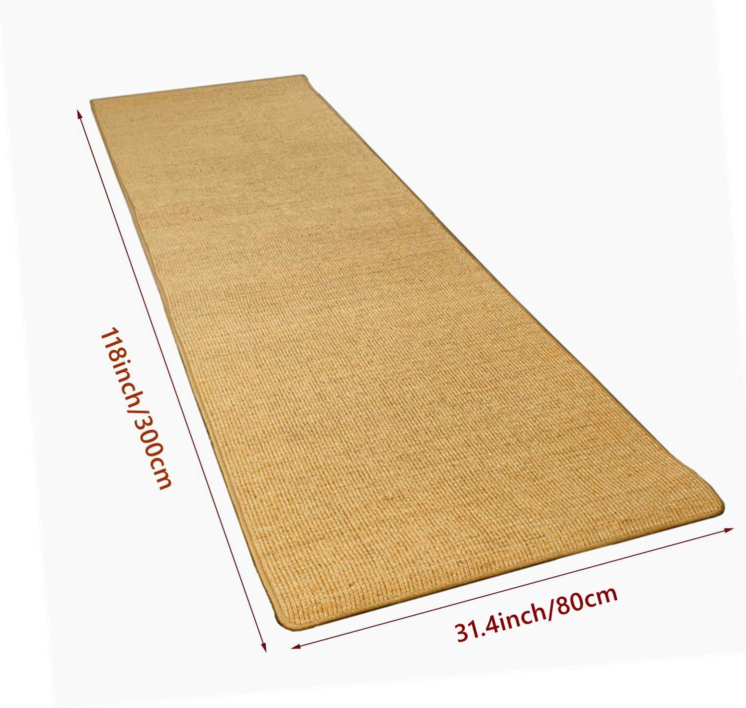 Nisorpa Large Sisal Runner Rug 300×80 cm Hallway Runner Rustic Living ...