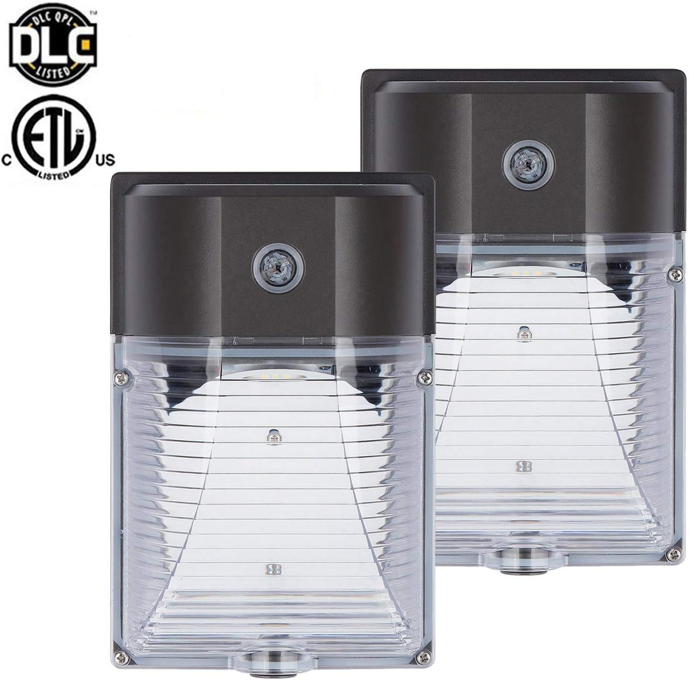 Amazon.com: LUXEN 25W LED Wall Pack Outdoor Light Clear Cover Photocell ...