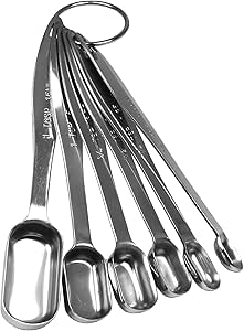Amazon.com: Oneida Set of 6 Extra Long Measuring Spoons: Kitchen & Dining