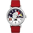 Amazon.com: Timex x Peanuts Unisex Standard Snoopy Santa 40mmWatch ...