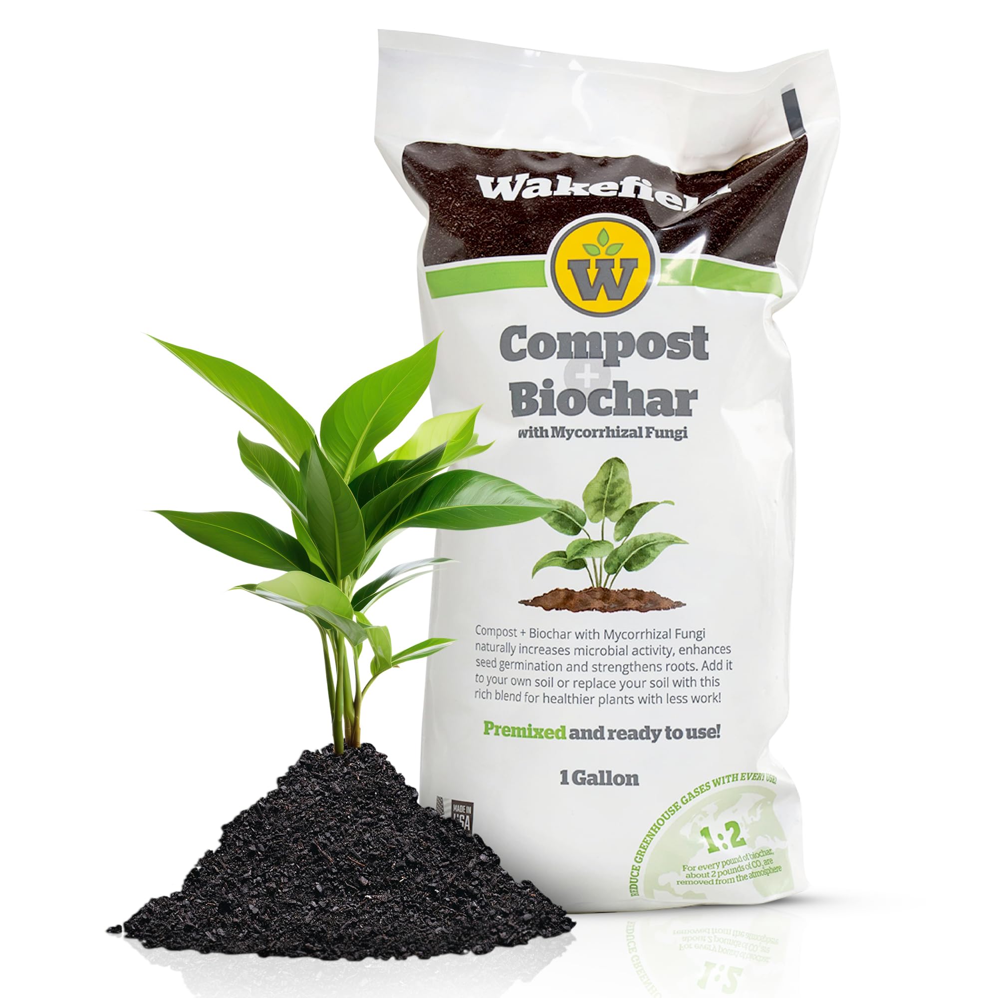 Wakefield Compost + Biochar with Mycorrhizal Fungi – Premium Aged ...