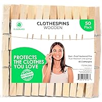Amazon.com: Eldorado Clothespins, Standard Natural Wooden, Stain Proof ...
