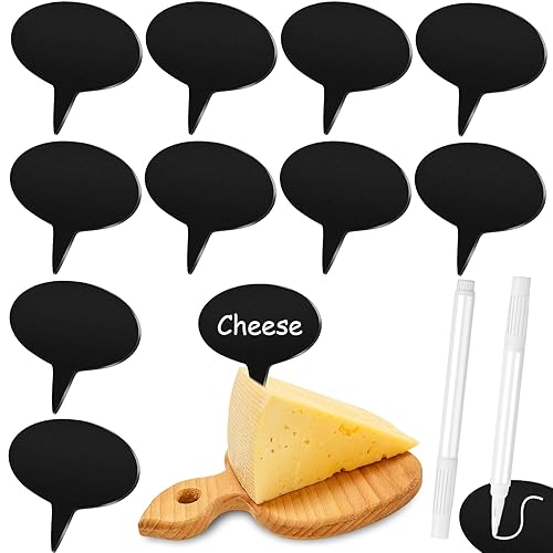 30 Pieces Cheese Markers for Charcuterie Board Acrylic Food Labels ...