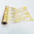 Amazon.com: 100ft Metallic Gold Mesh Sheer Table Runner Roll - Extra ...