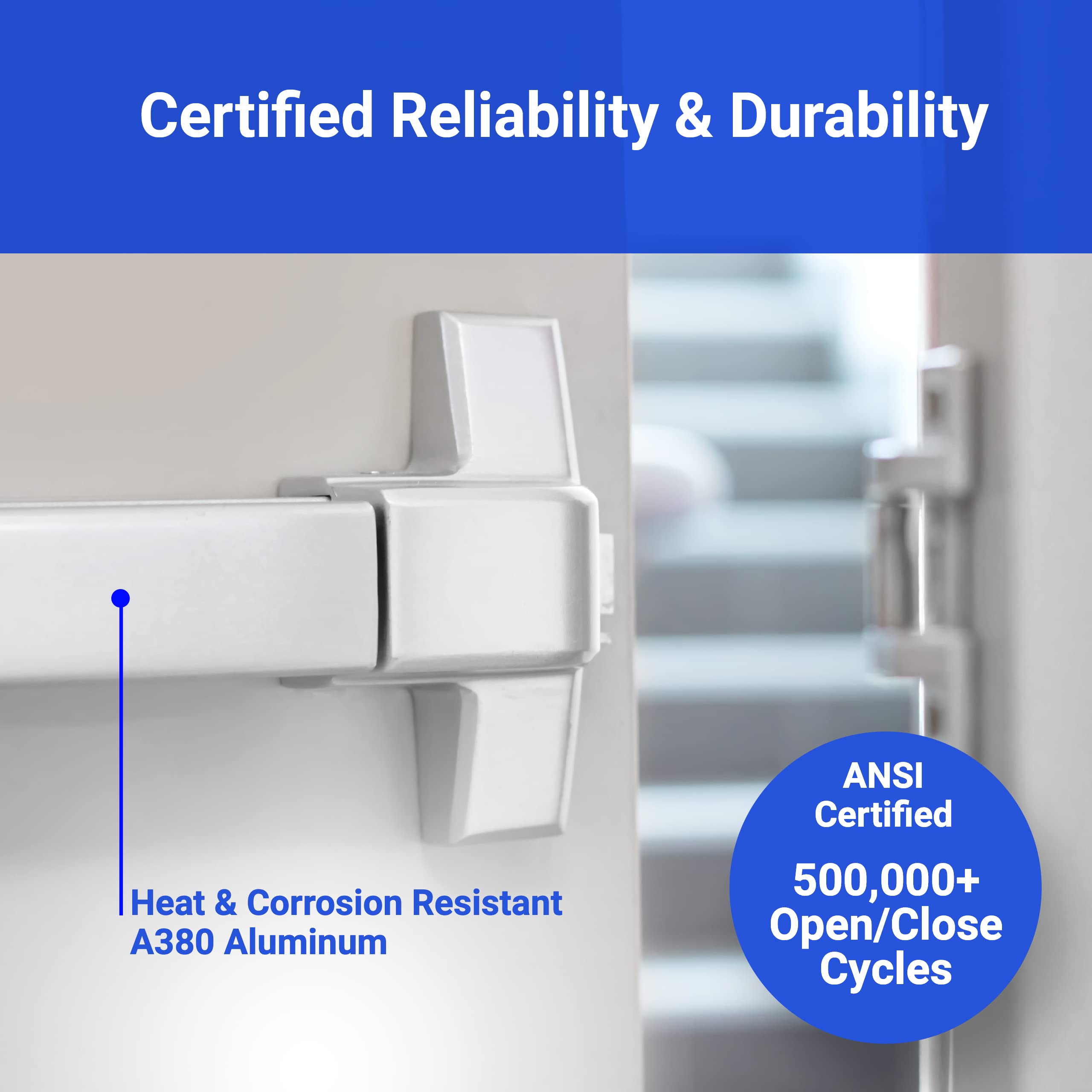 Mua Commercial Push Bar Panic Exit Device (Silver) - Panic Bars for ...