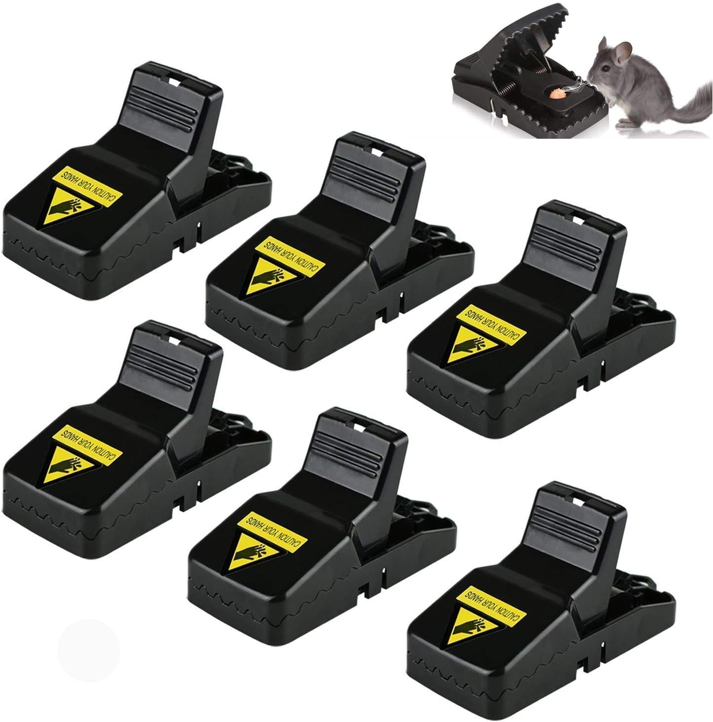 Afufu Mouse Trap, 6 Pack, Mice Traps, Mousetraps, For Indoors, Kill ...