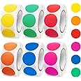 Amazon.com : 3000 PCS 3/4" Round Color Coding Circle Dot Labels，6 Rolls ...