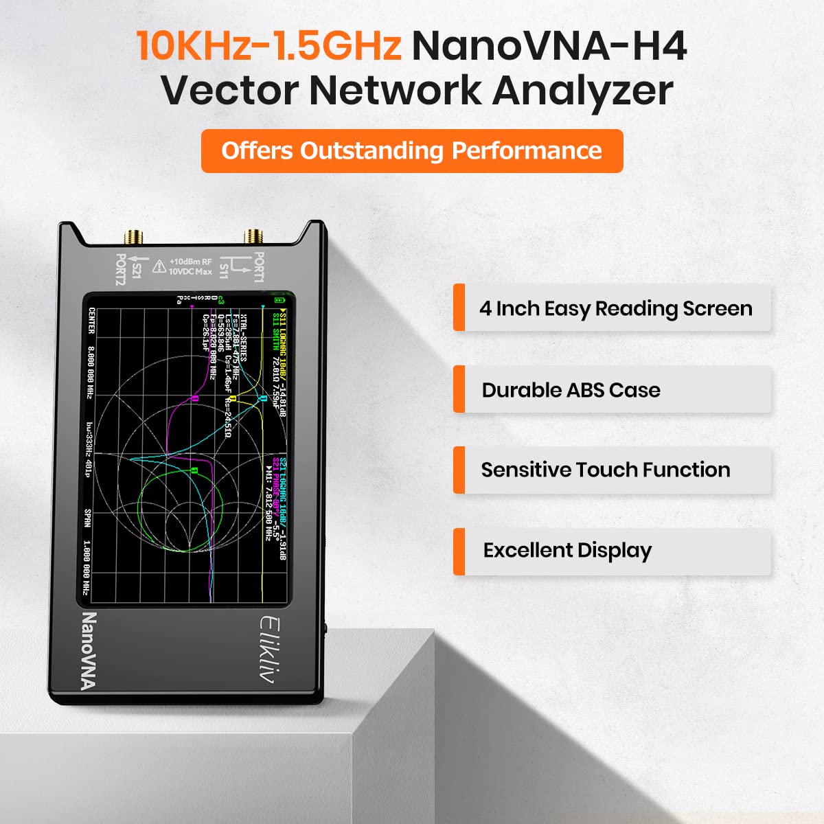 Mua Upgraded NanoVNA-H4 Vector Network Analyzer V4.3, Elikliv 10KHz-1 ...