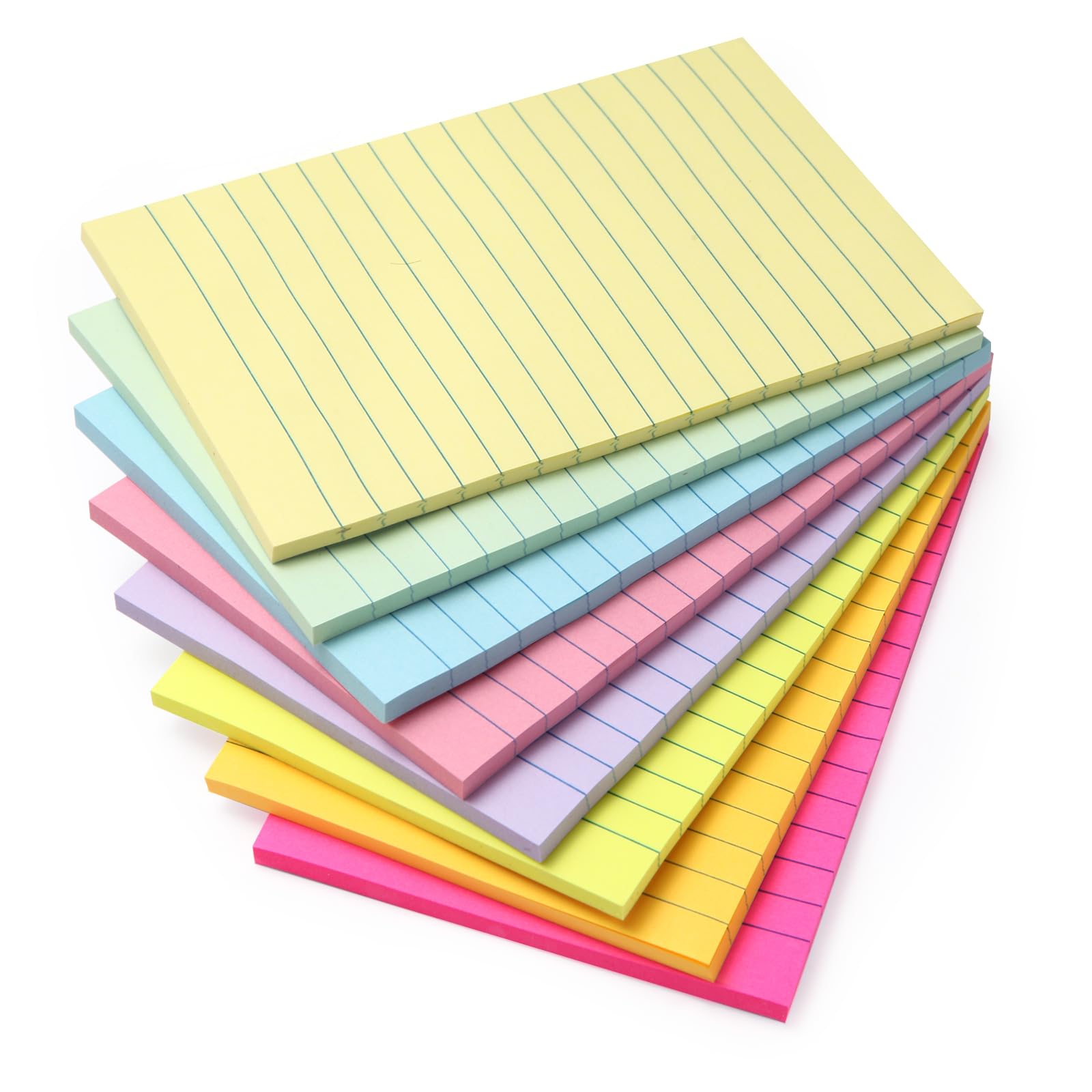 Obsentoes 4X6 in Lined Self-Sticky Notes Strong Viscosity 8 Bag 45 ...