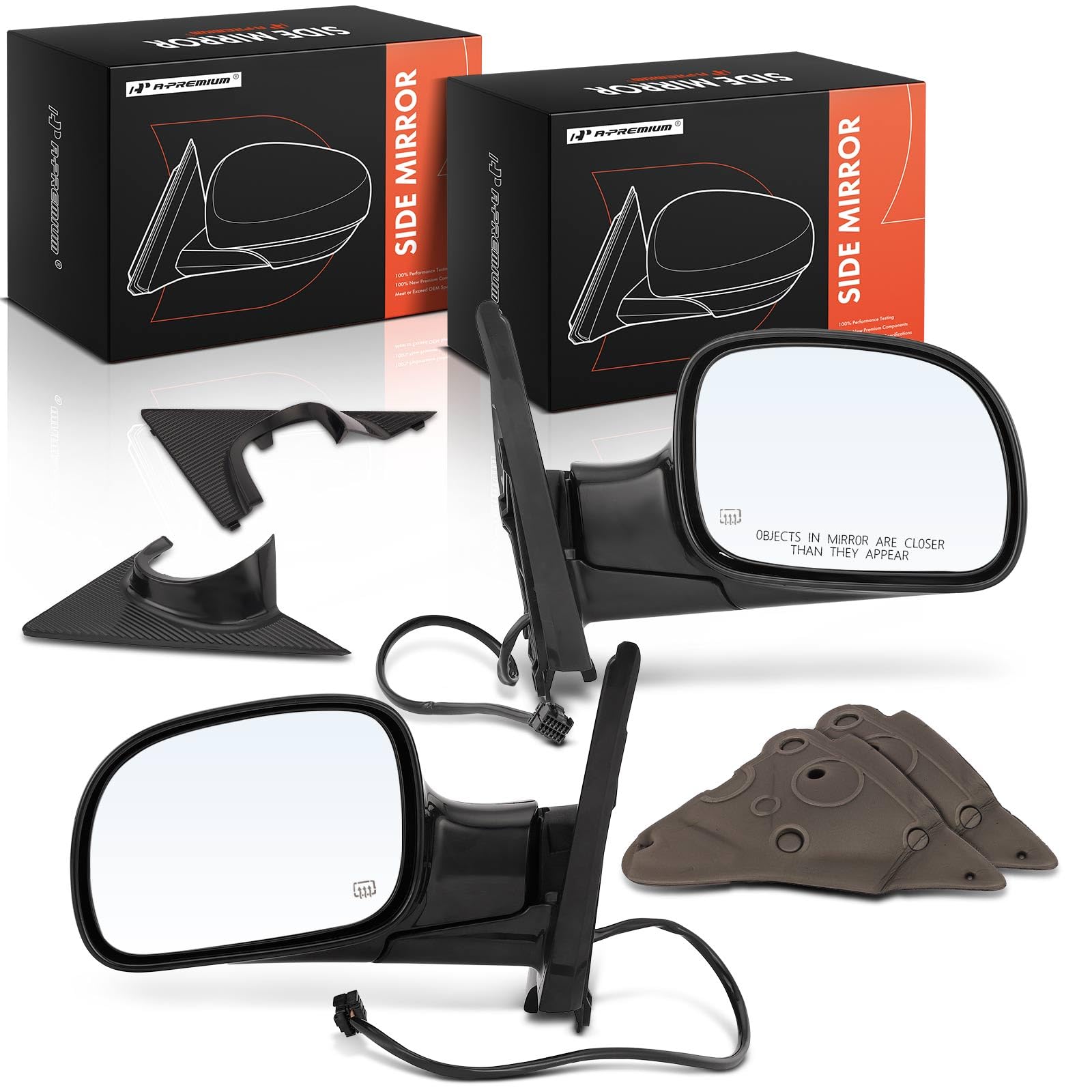 A-Premium Pair (2) Driver and Passenger Side Power Door Mirror ...