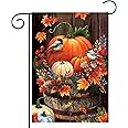 Amazon.com: Large Fall Garden Flags 28 x 40 Double Sided,Thanksgiving ...