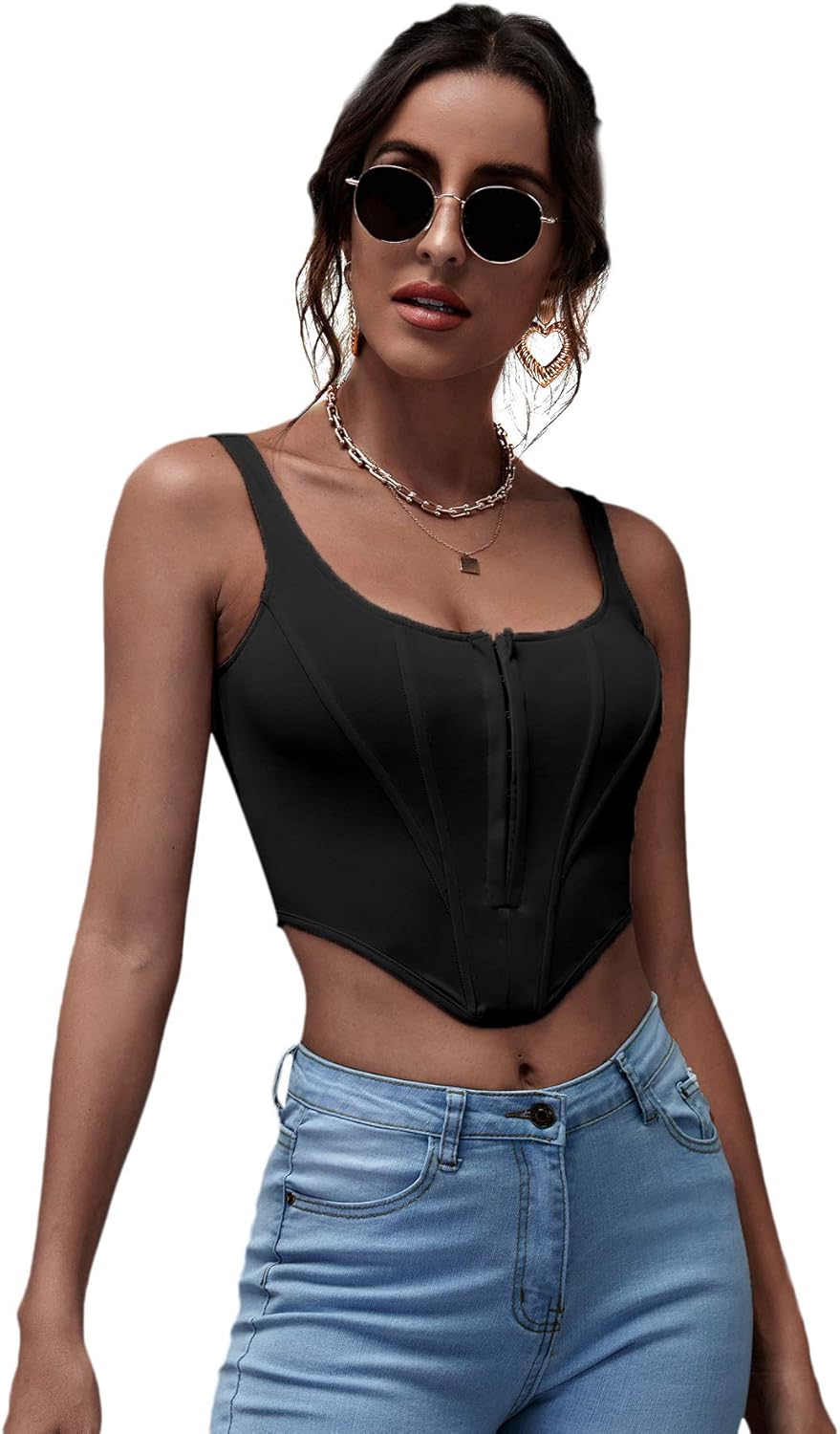 Floerns Women s Causal Asymmetrical Hem Scoop Neck Sleeveless Crop Tank Top At Amazon Women s floerns-women-s-causal-asymmetrical-hem-scoop-neck-sleeveless-crop-tank-top-at-amazon-women-s