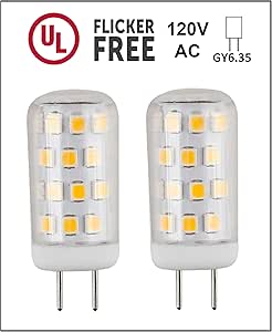 Amazon.com: CBConcept UL-Listed, JCD 120 Volt GY6.35 LED Light Bulb, 2 ...