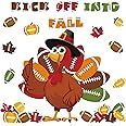 Amazon.com: AnyDesign 78Pcs Thanksgiving Fall Football Cutouts Kick Off ...