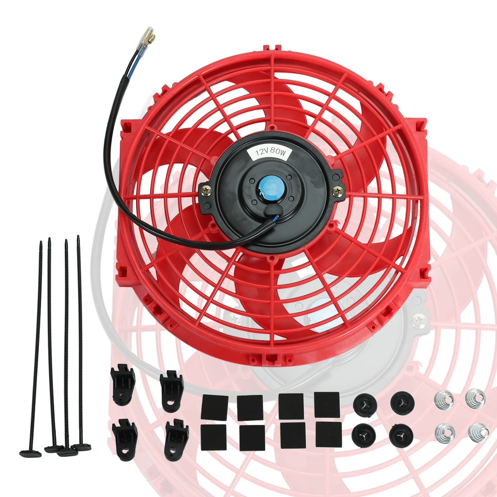 Mua 10" inch Slim Fan Push Pull Electric Radiator Cooling 12V Mount ...