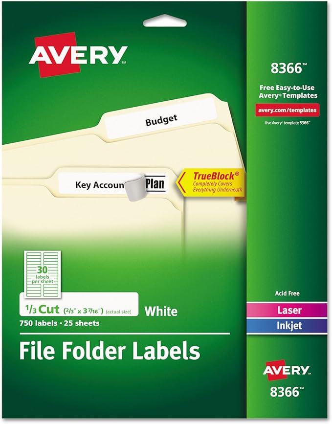 Avery Label Template 8366