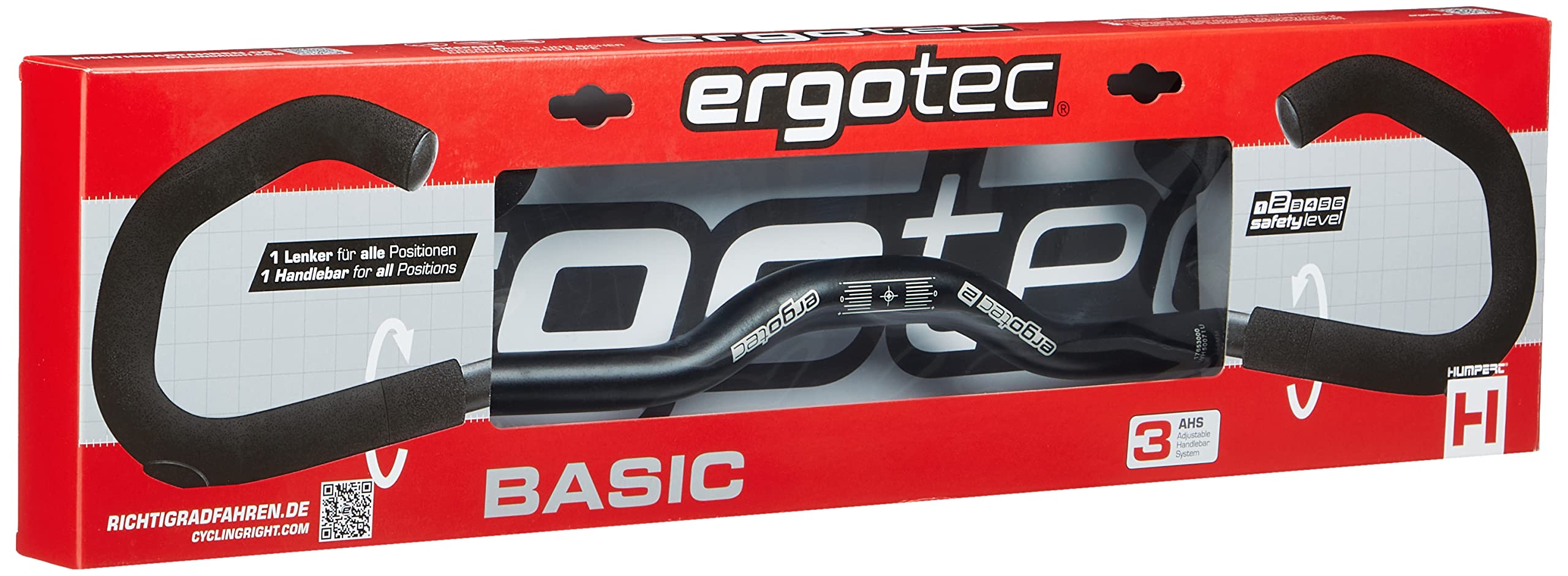 Mua ergotec AHS-Basic Comfort 25.4 Bicycle Handlebars Aluminium AL6061 ...