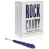 Amazon.com : Candy Envy - Purple Rock Candy Sugar Sticks - Grape ...