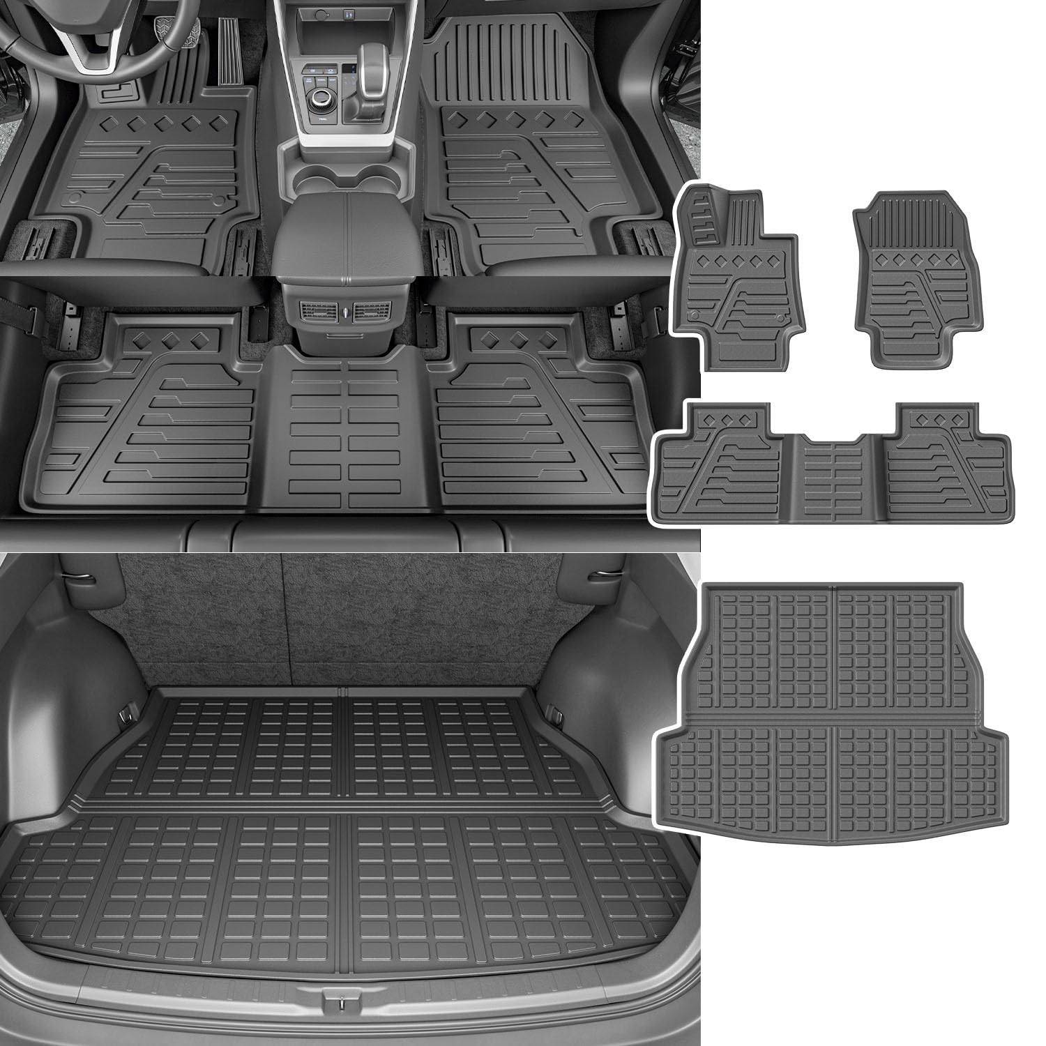 powoq Floor Mat Compatible with 2019 2020 2021 2022 2023 2024 2025 ...