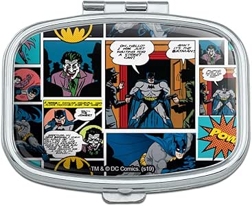 Amazon.com: Batman Comic Pattern Rectangle Pill Case Trinket Gift Box ...