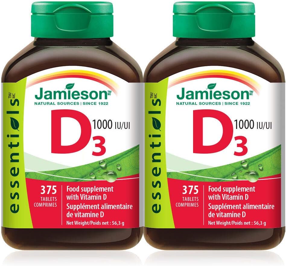 Jamieson Vitamin D3 1000Iu Tablets, Green, 750 Tablets – BigaMart