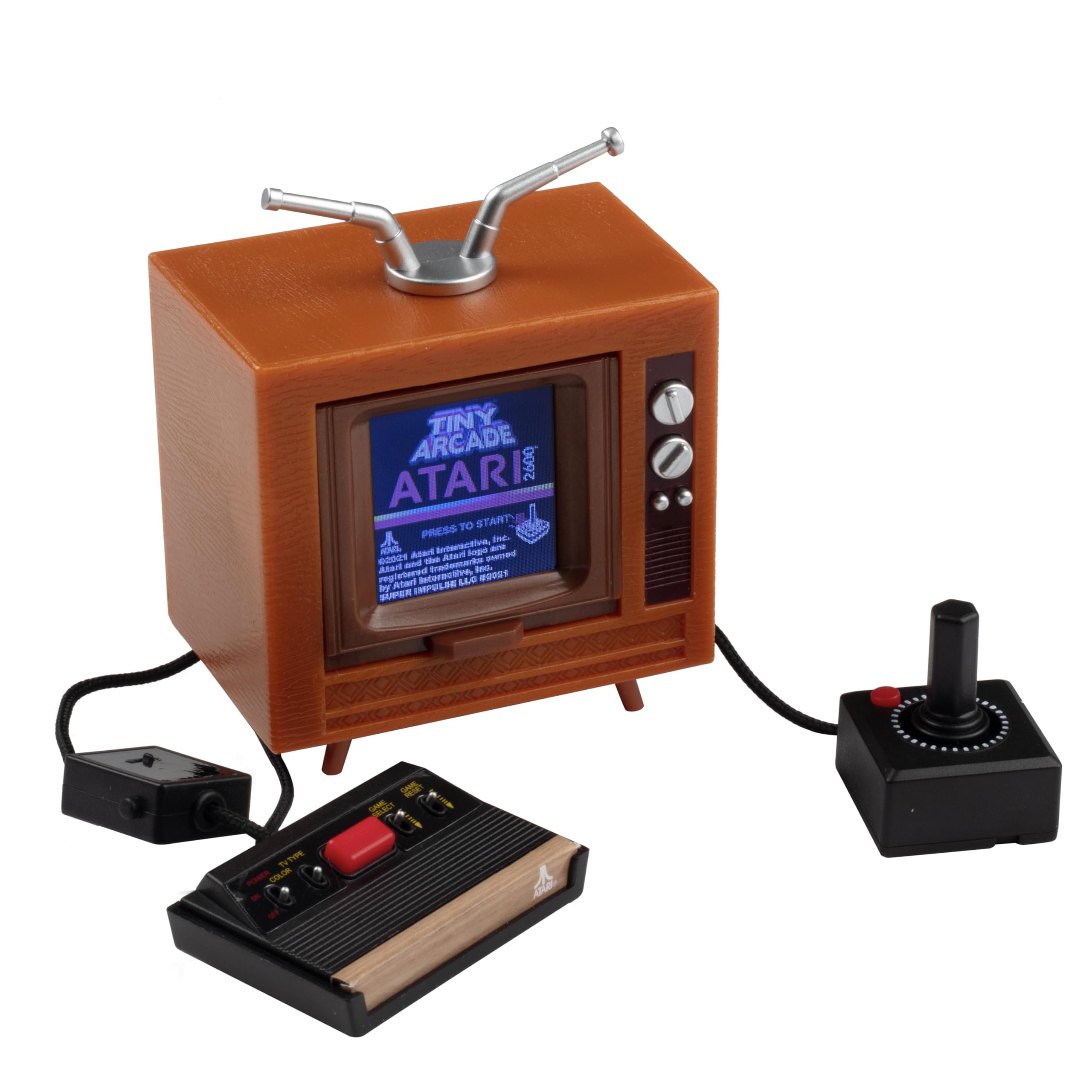 Mua Super Impulse Tiny Arcade Atari 2600 3.5" Mini Retro Game - Playable Console & TV w/ Real ...