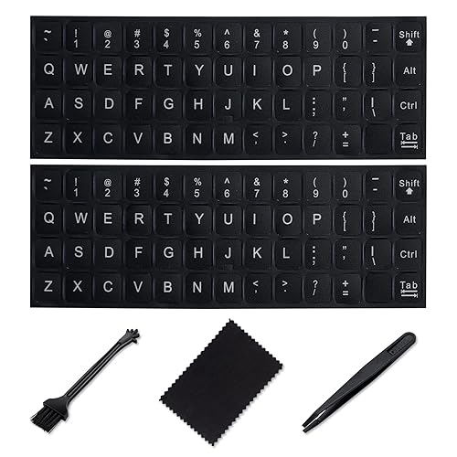 English Keyboard Stickers[5 in 1],Replacement English Keyboard Sticker ...