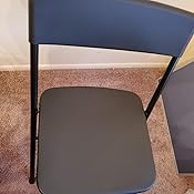 Amazon.com: Cosco Resin Folding Chair with Molded Seat and Back, White ...