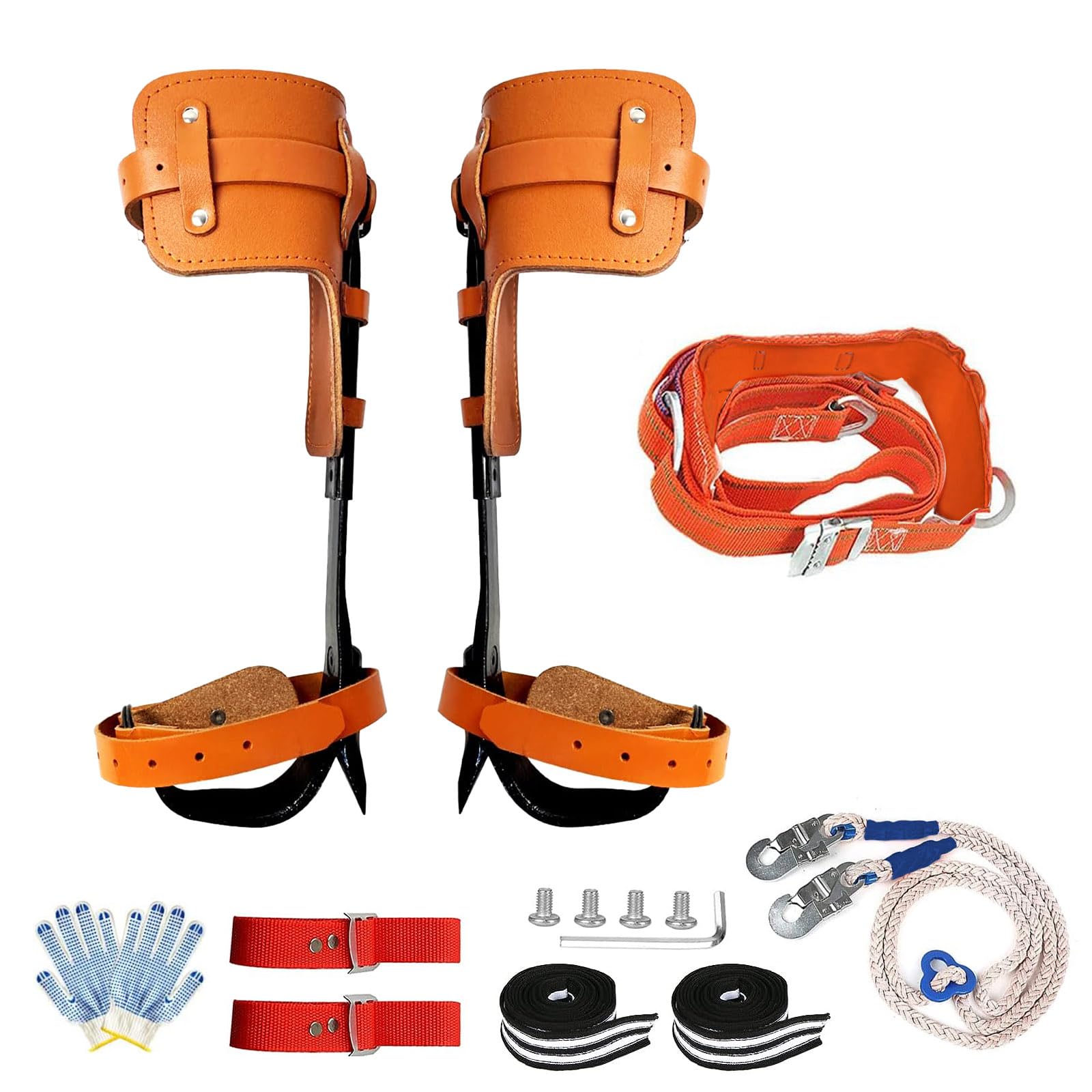 AEMIKR Tree Climbing Spikes for Tree Work Aluminum Tree Spurs with ...