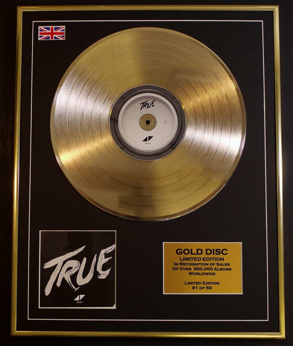 AVICII/LTD. EDITION CD GOLD DISC/RECORD/TRUE: Amazon.co.uk: Kitchen & Home