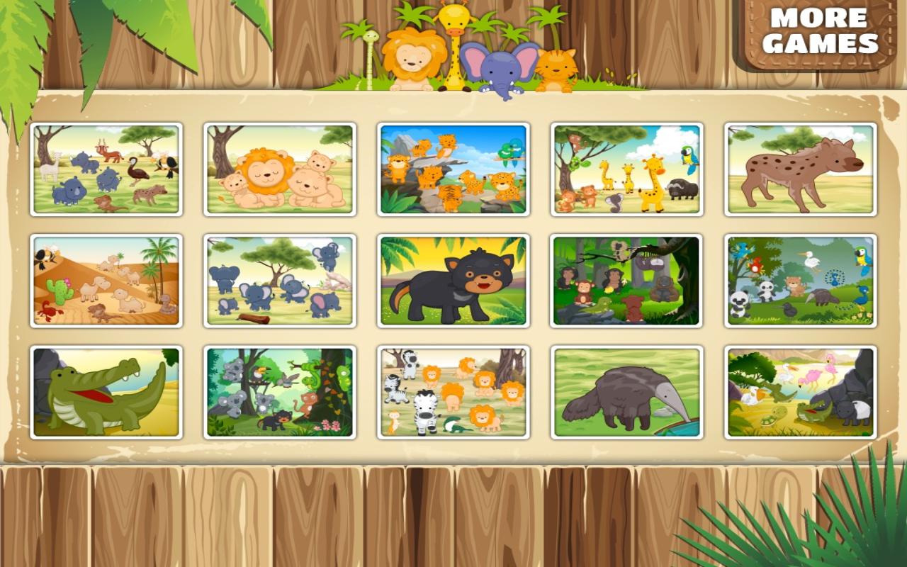 Animals Around The Equator - Beautiful free puzzle game for toddlers ...
