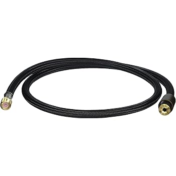 Rohl 9.28426PN Perrin and Rowe Side Spray Black Nylon 47 Hose Only with ...