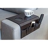 Amazon.com: Trademark 6 Pocket Arm Rest Organizer with Table-Top, Black ...