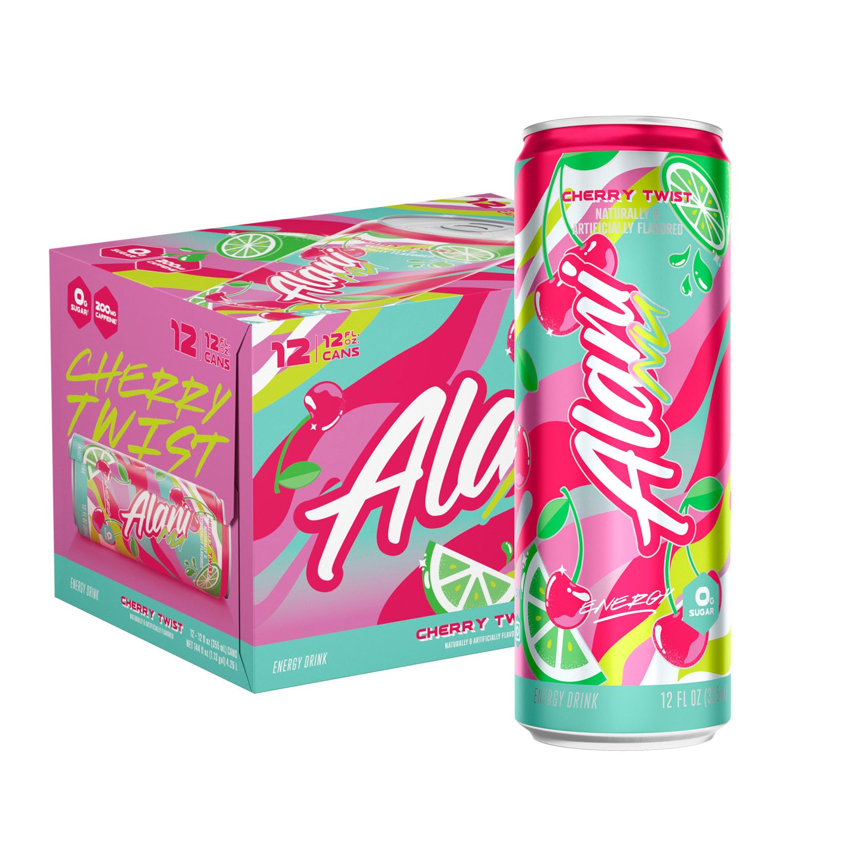 Mua Alani Nu Cherry Twist Sugar Free, Low Calorie Energy Drinks | 200mg ...