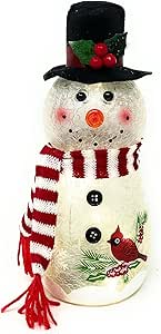 Amazon.com: Moments In Time Christmas Tabletop Decor, LED Lighted Glass ...