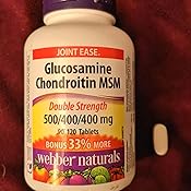 Webber Naturals 88862 Glucosamine Chondroitin MSM Tablets, 1300mg: Amazon.ca: Health & Personal Care