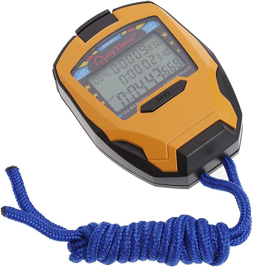 Runrain 3 Row100 Lap 1/1000s Digital Sport Counter Timer Professional ...