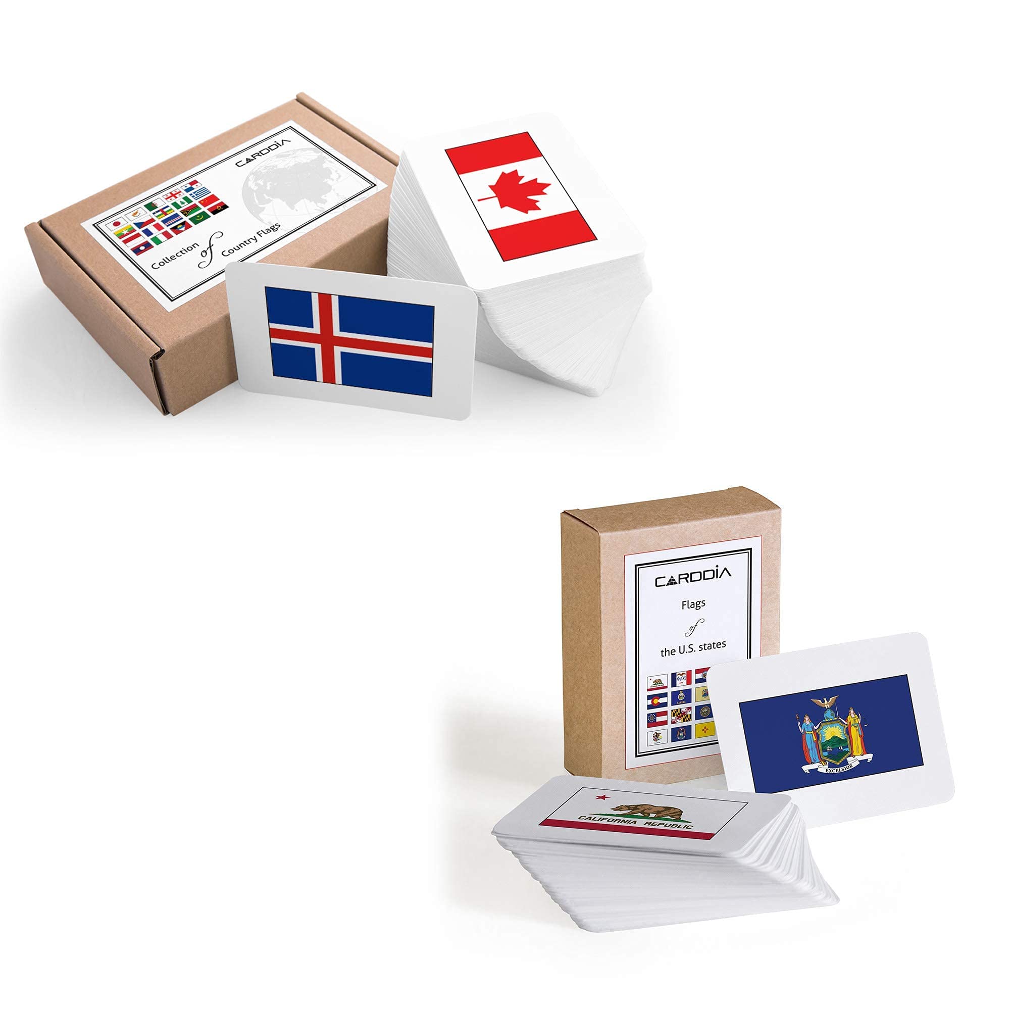 Mua Collection of Country Flags Flash Cards + Flags of U.S. States ...
