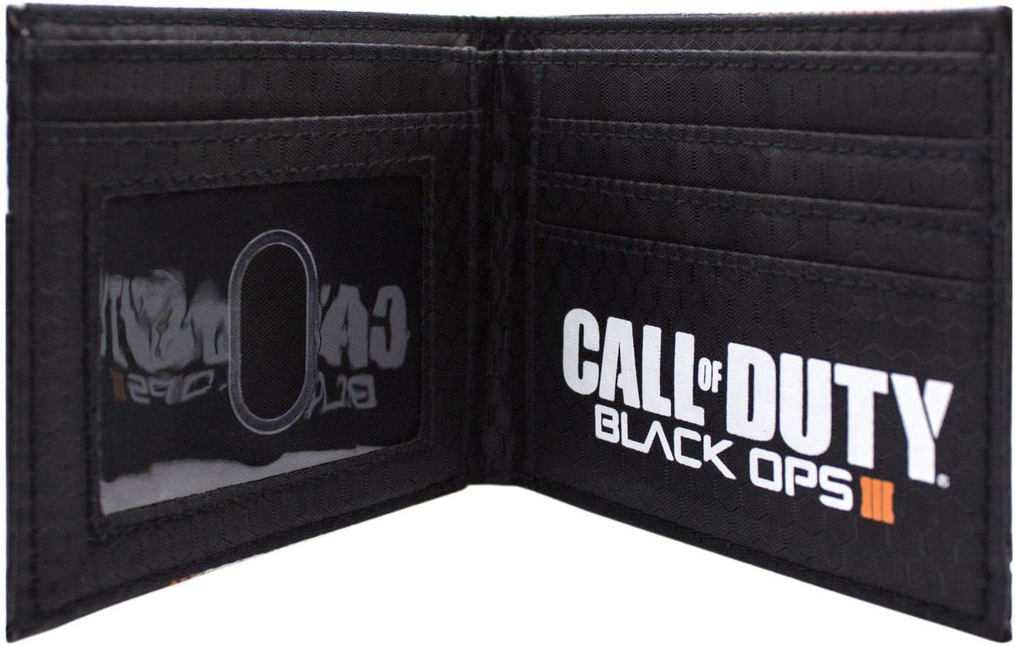 Call of Duty Black OPS 3 Skull Black ID & Card Bi-Fold Wallet – BigaMart