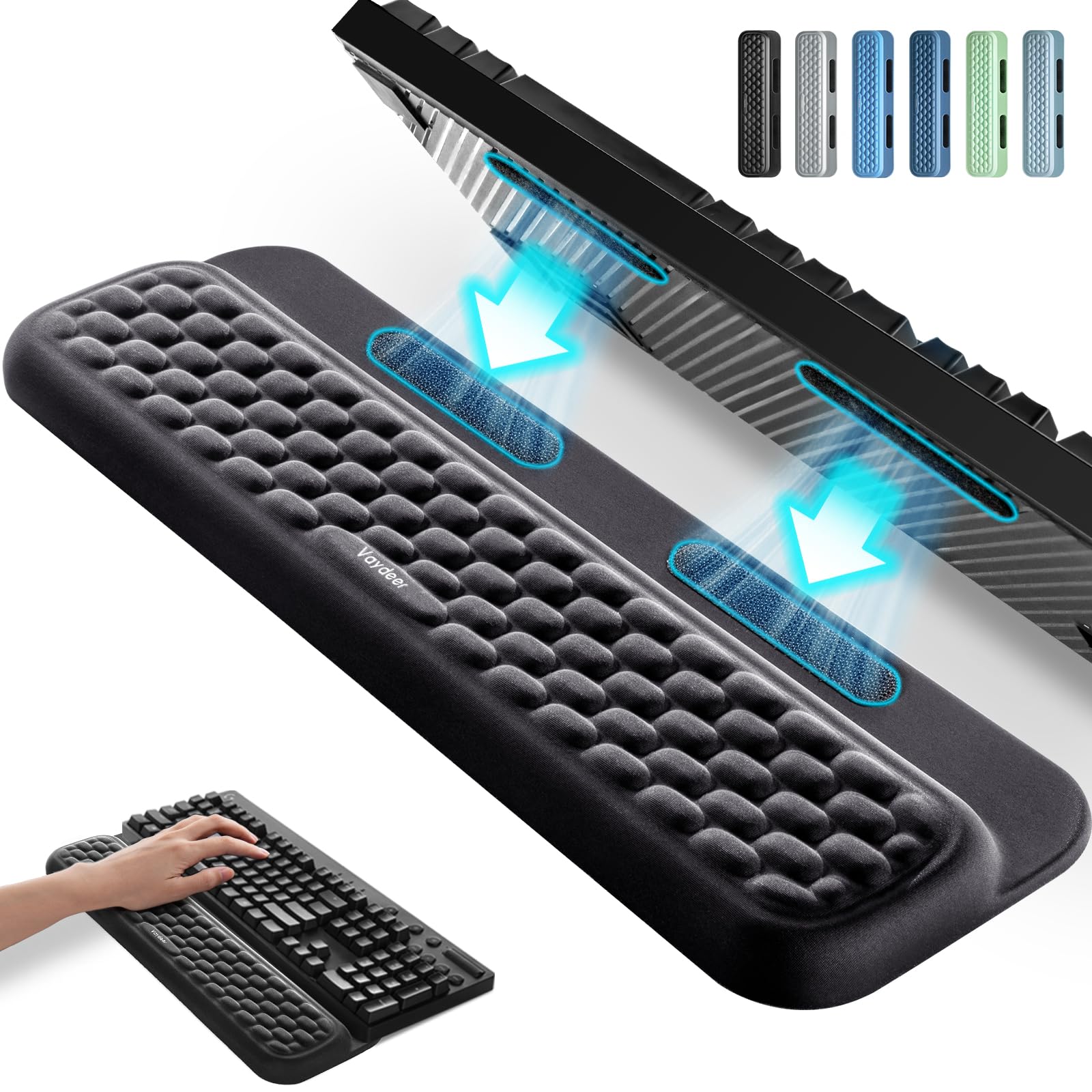 Mua Vaydeer Keyboard Wrist Rest with Stickers, Full Mechanical Keyboard ...