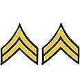 Amazon.com: United States Army Rank E4 Corporal Patches, Dress Green ...