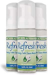 Amazon.com: Refresh Liquid Wipe: Toilet Paper Foam. Eco-Friendly ...