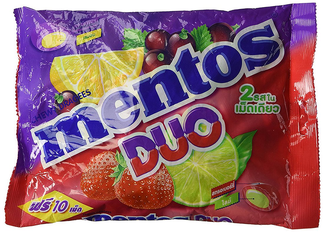 Amazon.com : Mentos Fruit 150 Single Serve Pillow Packs 405g 14.3oz ...