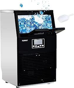 Amazon.com: KUPPET Commercial Ice Maker, Freestanding Automatic ...